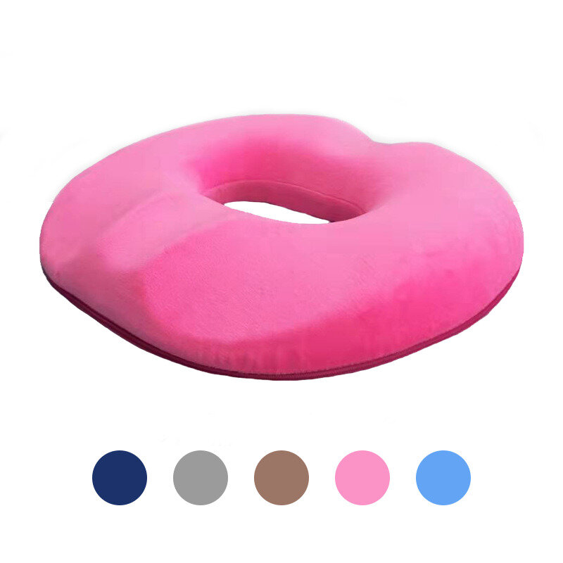 BMC Подушка с отверстием Кольцо круг от пролежней с эффектом памяти для осанки копчика против геморроя