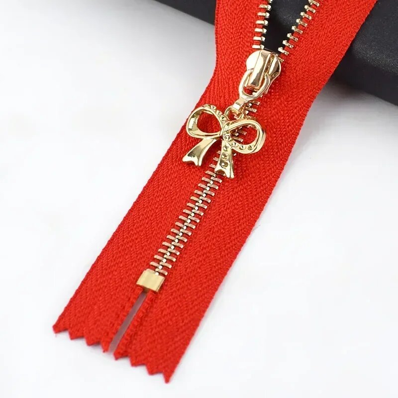 Молния с бантиком, 15 см, KY747-RedGold