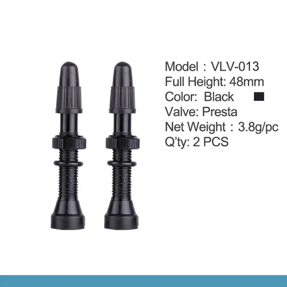Велосипедные клапаны Presta ATMA7A97 Черный, black-48mm