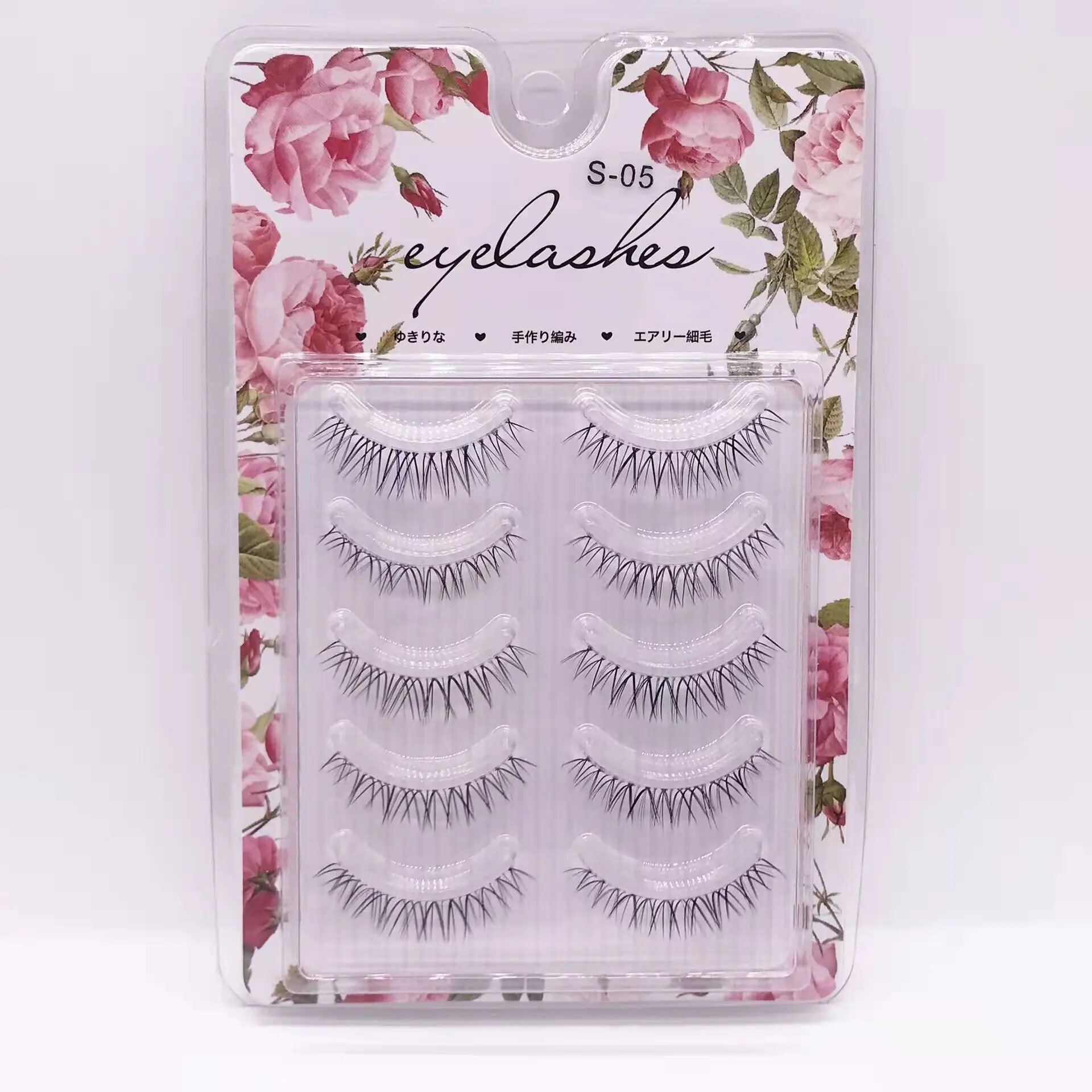 Накладные ресницы LTWEGO S-05, 5 пар, цвет 5Pairs S05