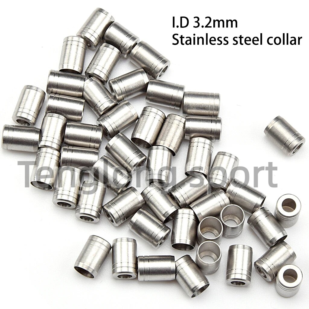 Воротники для лука из нержавеющей стали, 4.8mm, 24шт