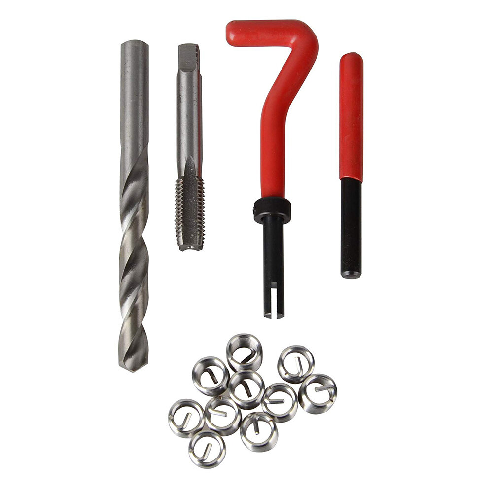 15 Шт. Метрическая Резьба Вставка Комплект M5 M6 M8 M10 M12 M14 Helicoil Car Pro