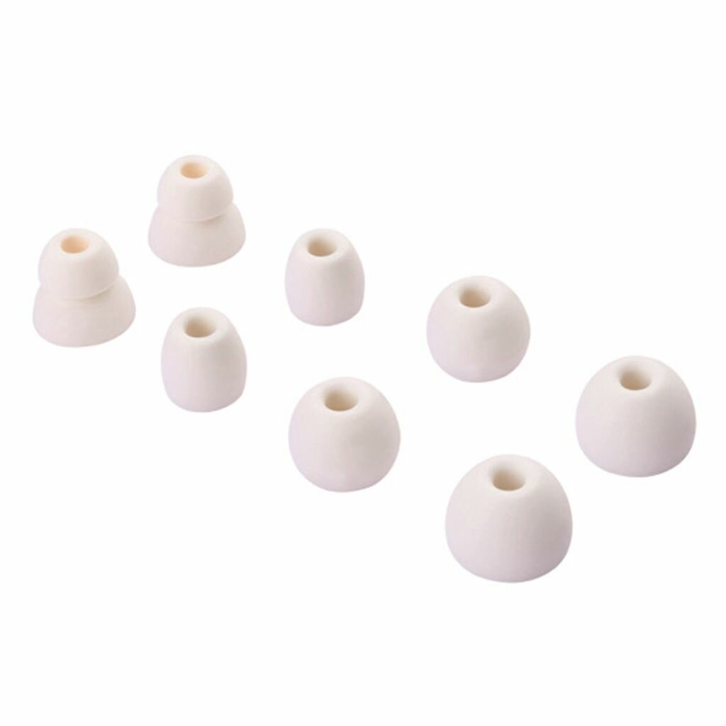 1 комплект из 4 пар силиконовых чехлов для наушников Beats Flex - белый порошок