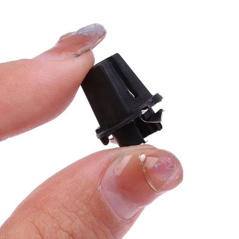 10 шт, T5 B8.5D, поворотный замок, Plug and Play, патроны для лампочек для спидометра, приборная панель, кластерная панель