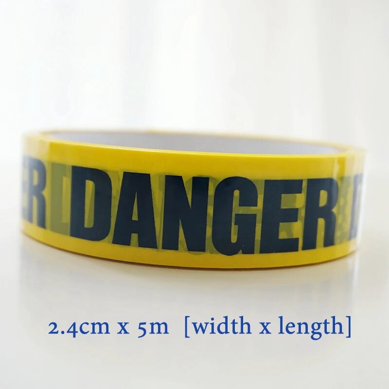 Предупреждающая лента "DANGER" 2.4 см x 5 м
