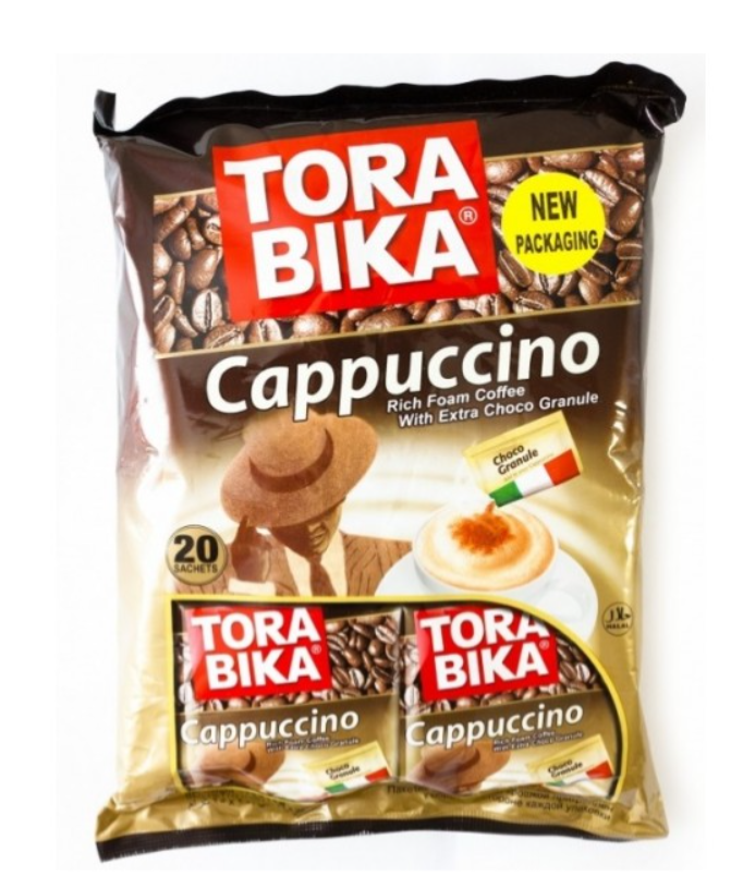 Torabika Кофе растворимый Cappuccino с шоколадной крошкой, 20 пакетиков по 25 г