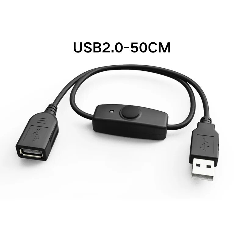 USB-кабель с переключателем OPEN-SMART 2.0-50CM with LED