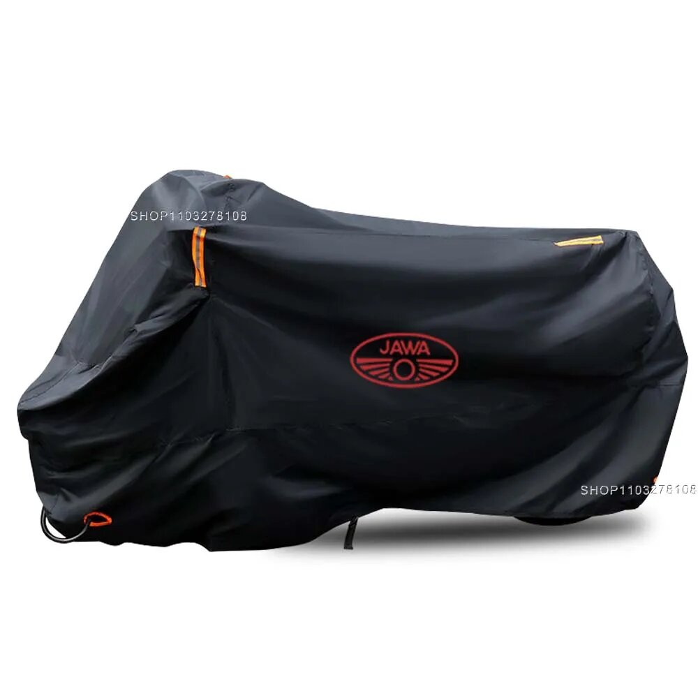 Водонепроницаемый чехол для мотоцикла BLKUOPAR JAWA, всесезонный пылезащитный чехол с логотипом графики для BLKUOPAR J 4XL for 250cm, Красный