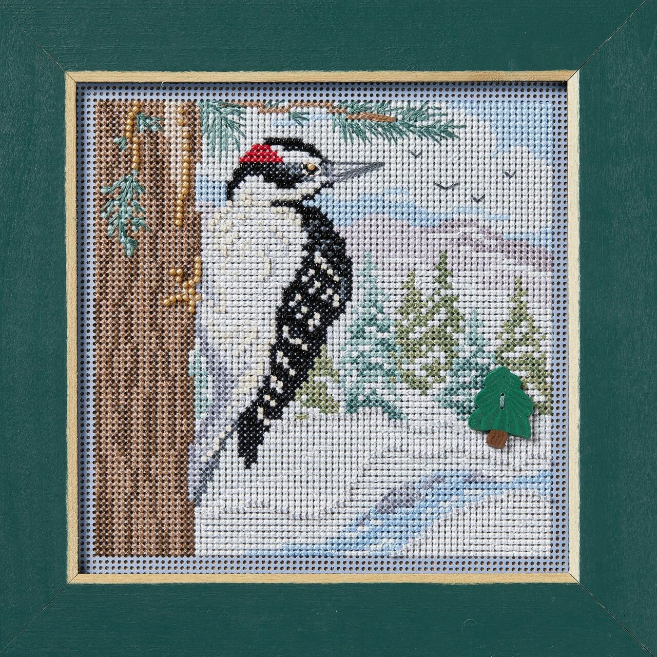 Набор для вышивания "Winter Woodpecker" / Mill Hill MH142434