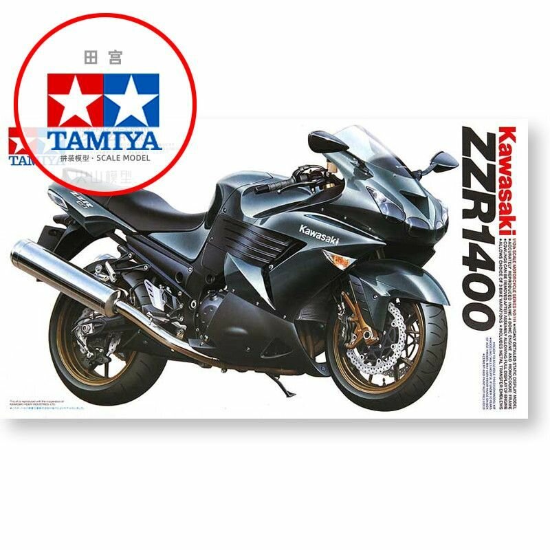Сборная модель Машинка tamiya-14111 1/12 Kawasaki ZZR-1400 Motorcycle model kit
