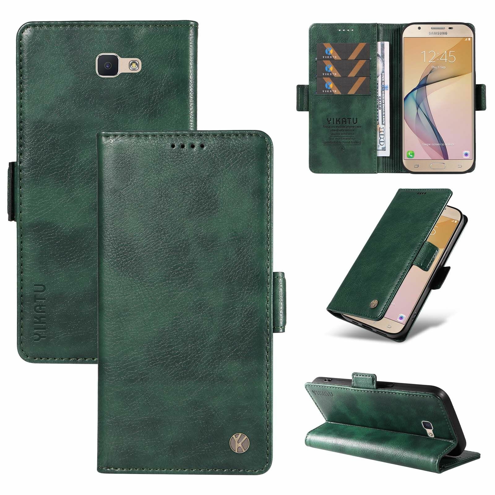 YIKATU Чехол Книжка Для Samsung Galaxy J4 Plus / J4 Core / J415 (Самсунг j4, Самсунг галакси j4 плюс, джи 4 плюс) кошелек Флип Кожаный