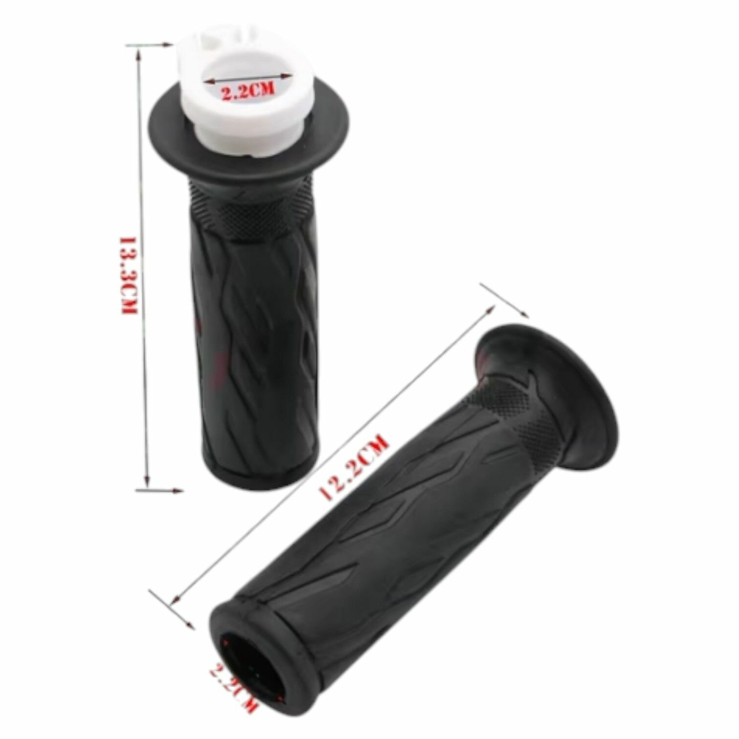 Грипсы с ручкой газа Suzuki диаметр 22 Универсальные