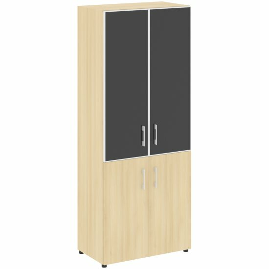 Шкаф Riva LT. ST-1.2 R black Акация Лорка/Стекло Black 800*450*1987 Yalta