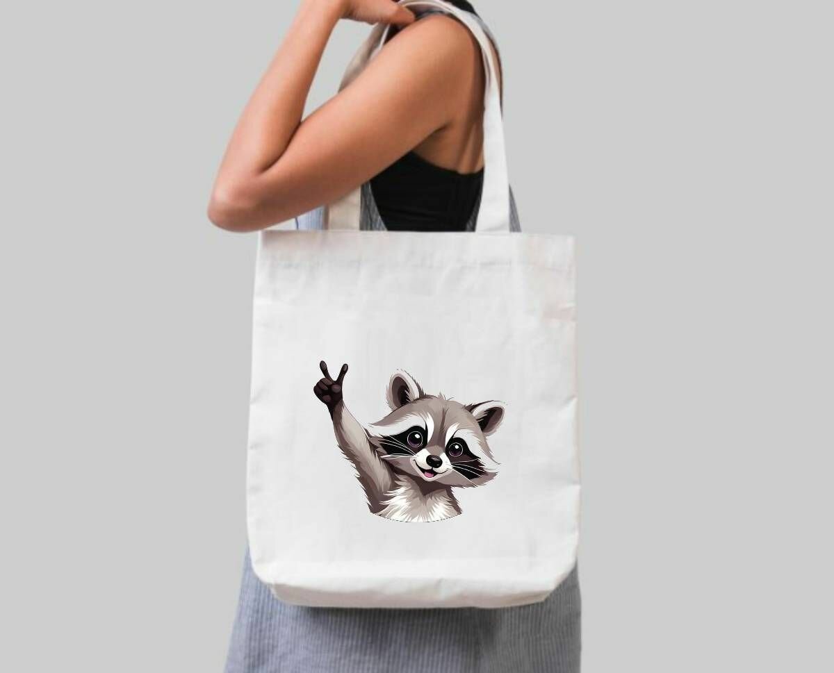 Термотрансфер "Енот" 23х18, наклейка на одежду