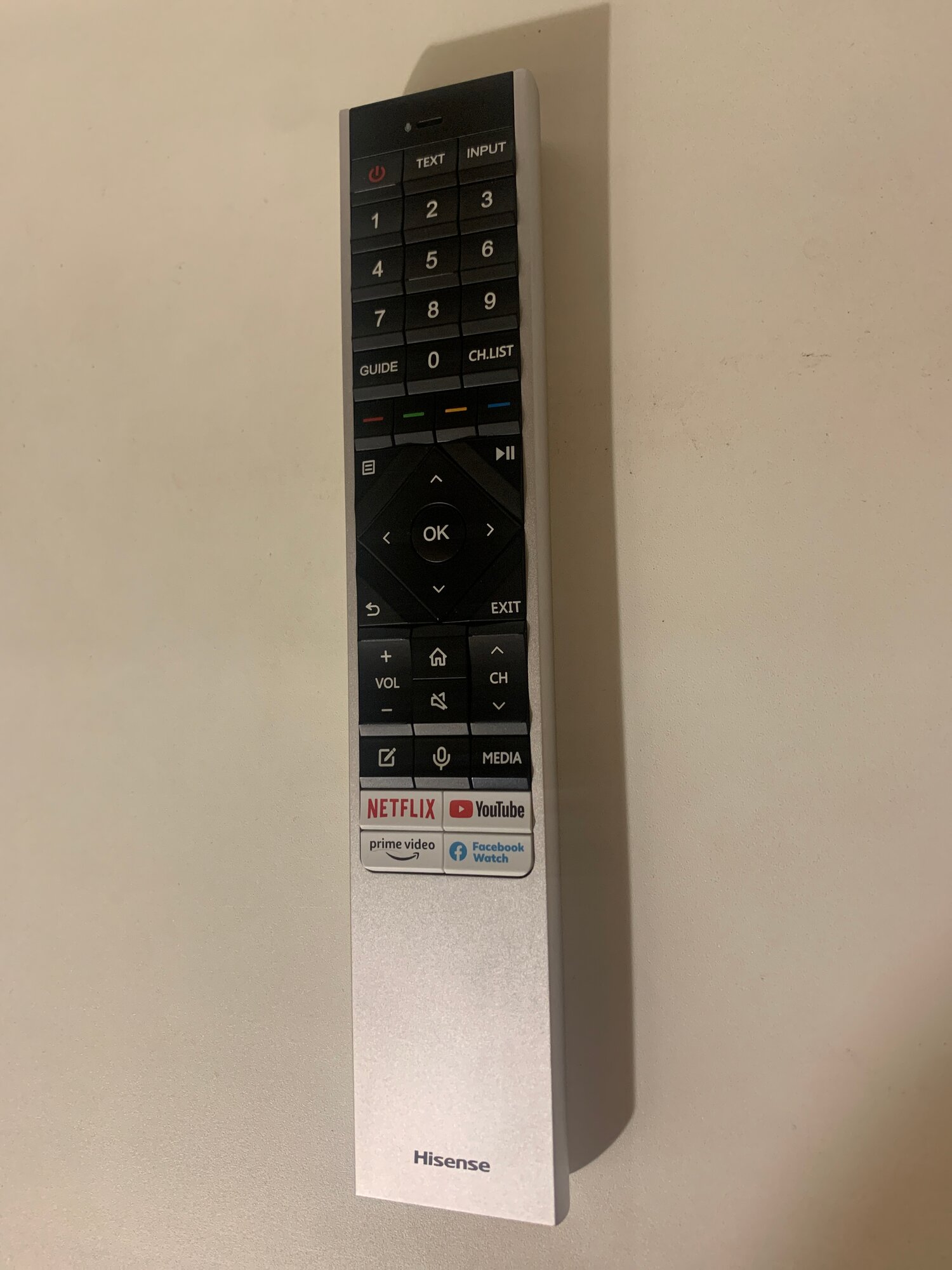 Пульт д/у Hisense ERF6H64H, оригинальный, металлический корпус