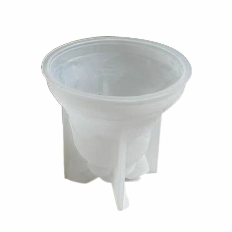 (1 шт.) Гипсовая форма "Снеговик-лось" - колокольчик-2