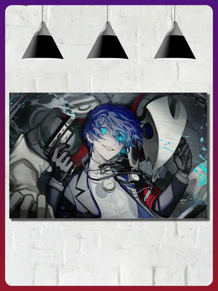 Картина интерьерная на дереве Игры Persona (Персона, симулятор, школа, Япония, PS, Xbox, PC, Switch) - 62412205