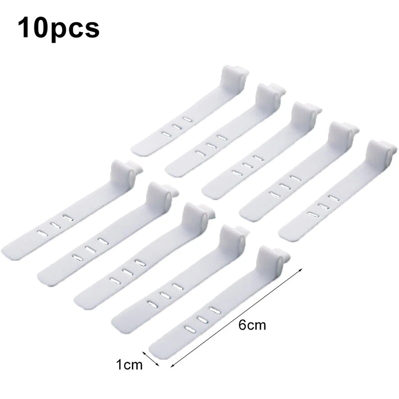 Прозрачная коробка для хранения проводов Белый, 10PCS