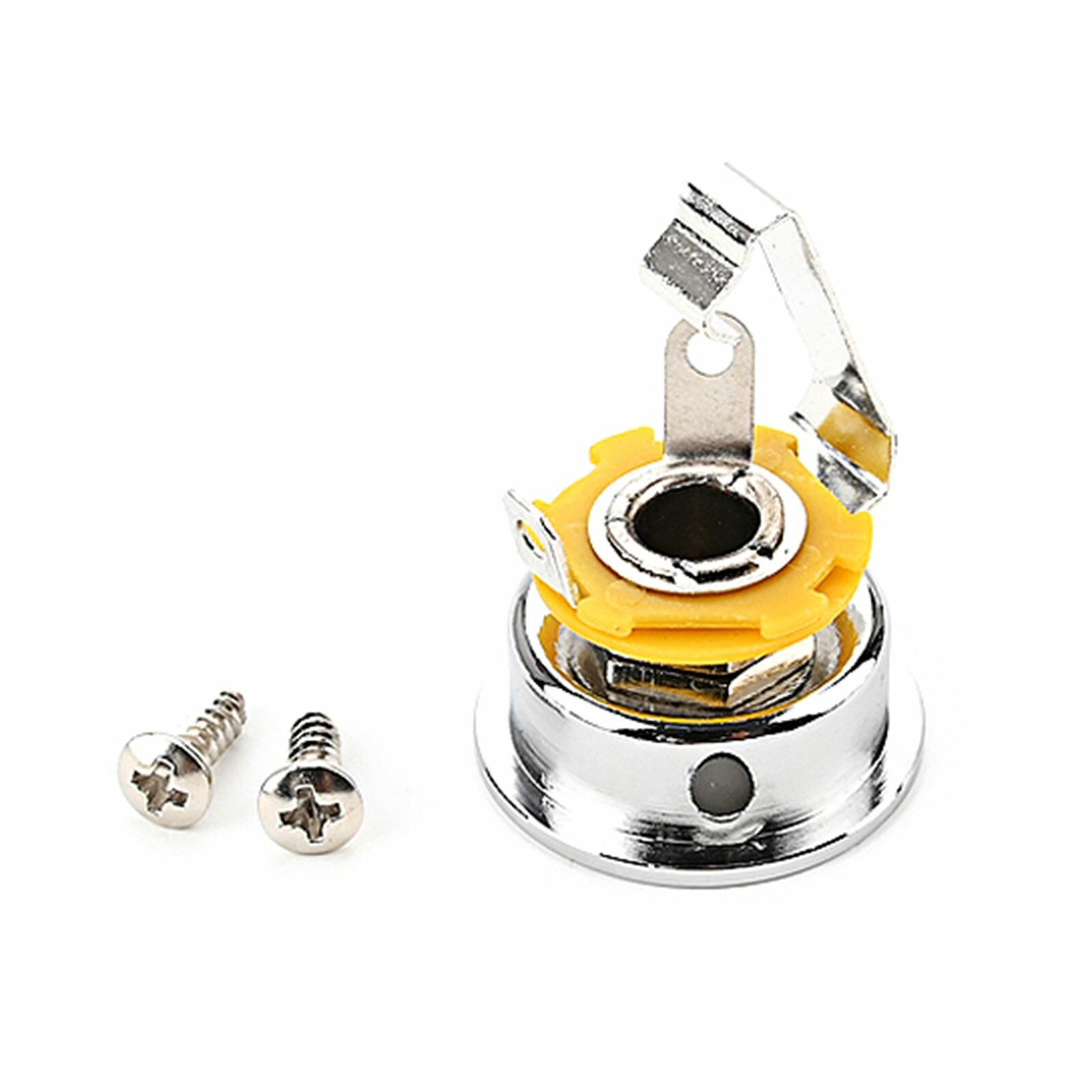 Набор винтов для хромированной розетки электрогитары, набор вилки электророзетки 6,35 мм, встраиваемые детали