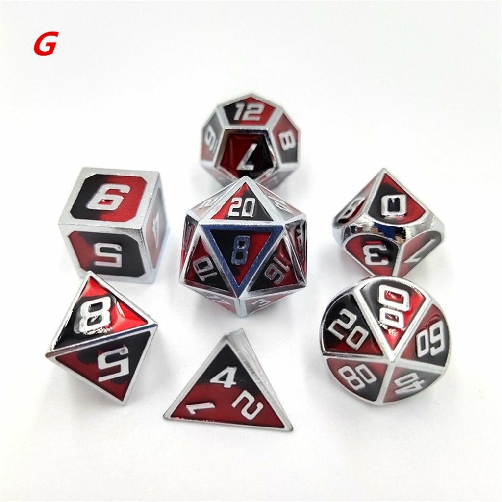 Набор металлических кубиков D&D