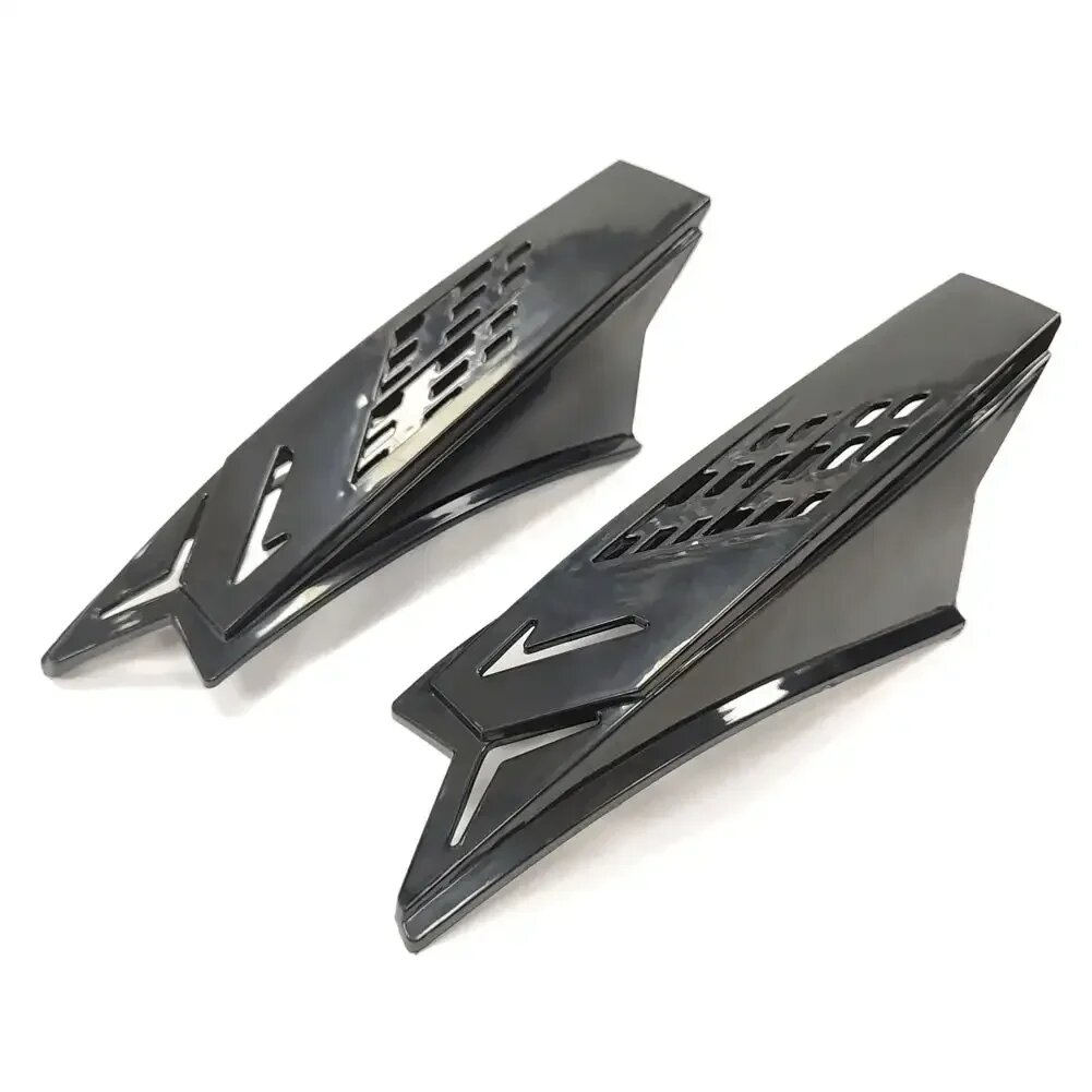 Пластиковый шлем, уши, рога, панк, защитная, декоративная, стильные аксессуары для мотоцикла, крепкий, клейкий декор, легко установить Черный, черный