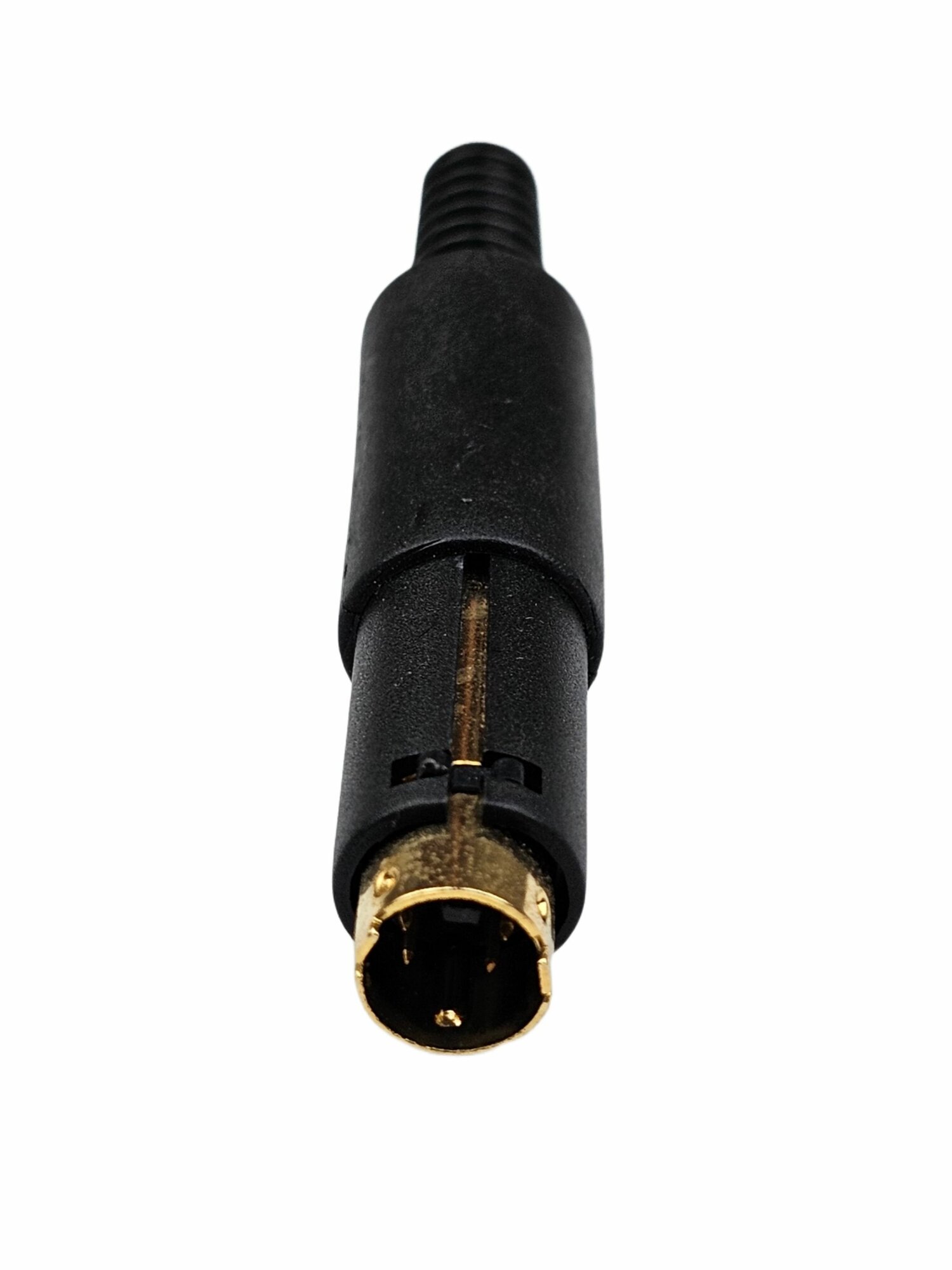 Разъем mini DIN 4 pin "штекер" с покрытием, пластик на кабель