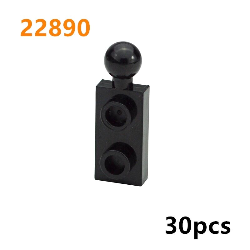 Конструктор ледуо деталь 22890, черный, 30шт