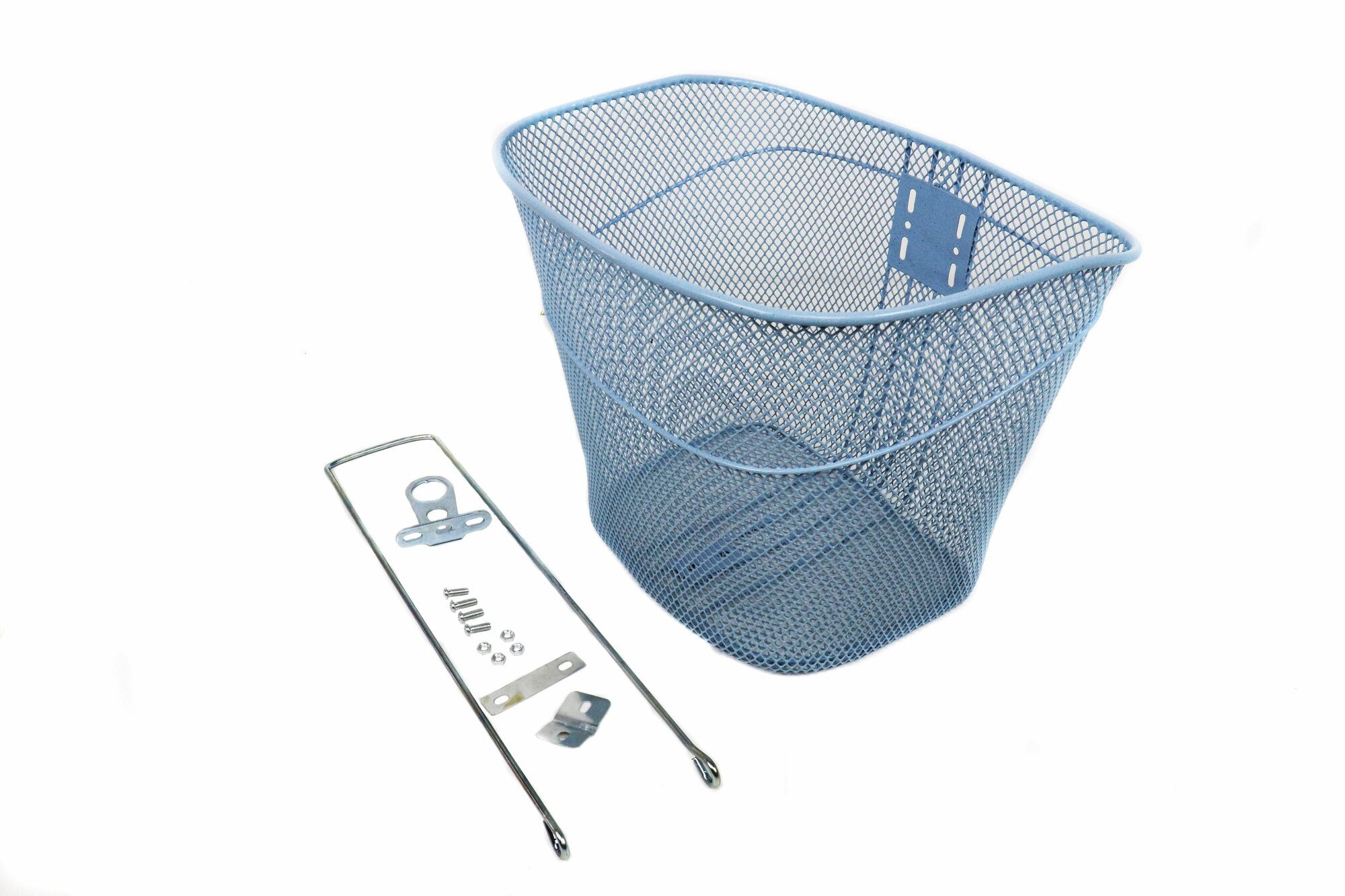 Корзина передняя с крепежом серая