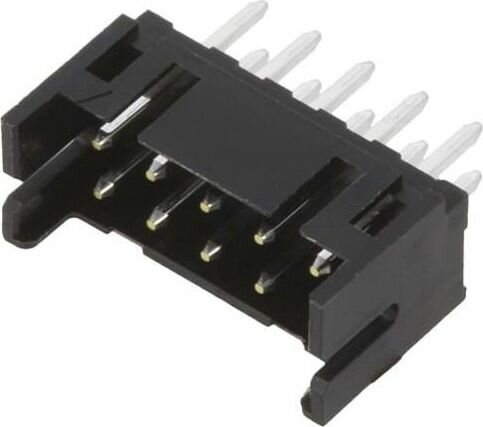 Гнездо HIROSE DF11-10DP-2DSA(08) провод-плата "папа" DF11 2мм PIN: 10 THT на PCB прямой 1шт