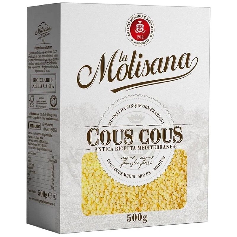 Макаронные изделия La MOLISANA 621 COUS COUS Кус-кус /картон/ 500г