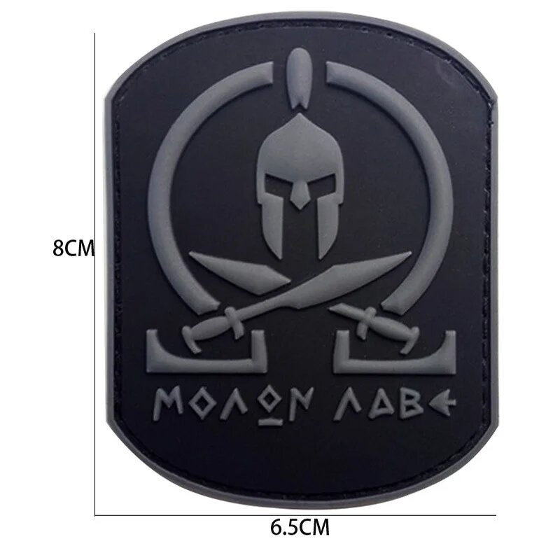 Патч Molon Labe 8x5см Черный, P00029-1 — фото 1