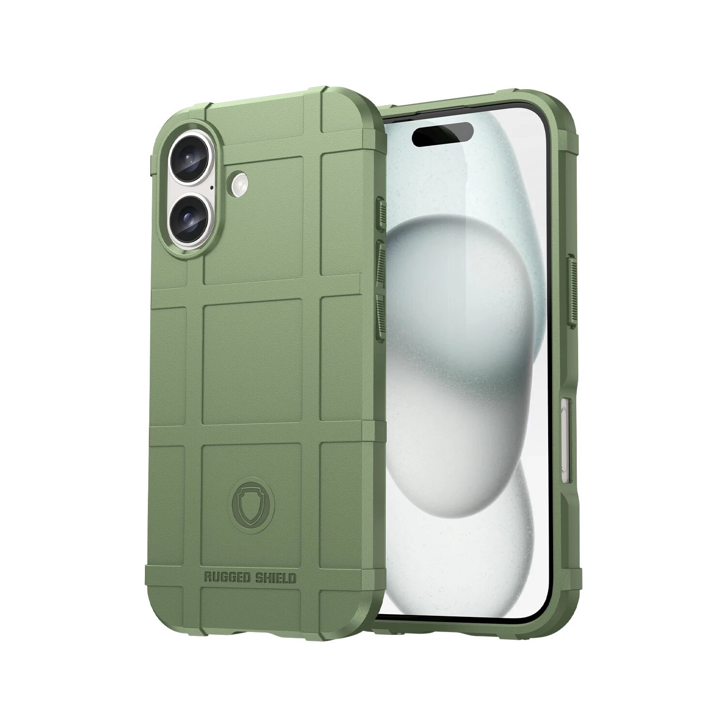 Чехол для iPhone 16 Green, противоударный, ТПУ
