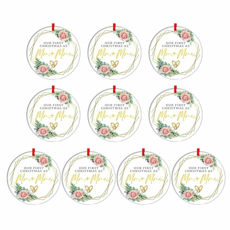 10 рождественских керамических подвесок-кулон 7