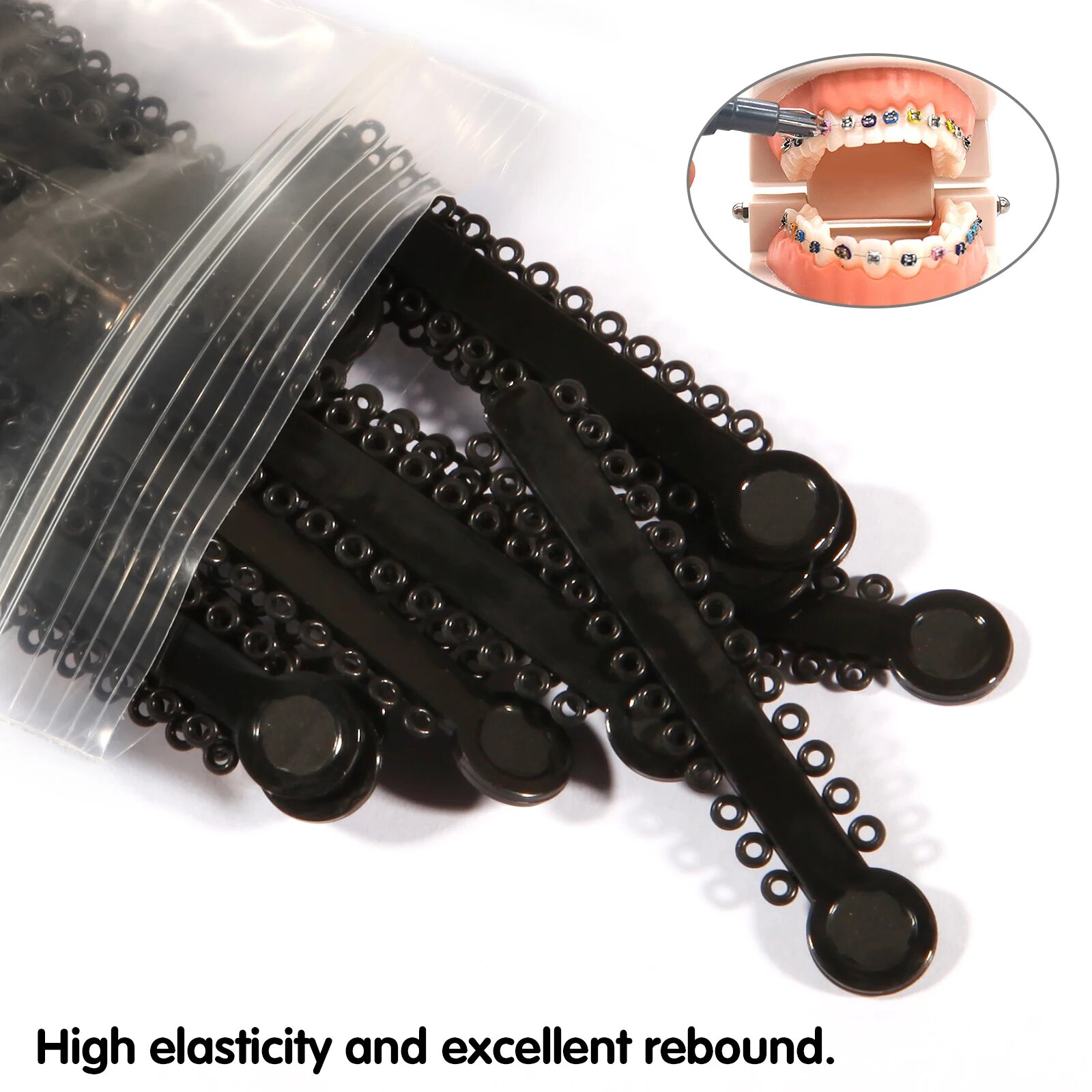 Эластичные лигатуры YABANGBANG для брекетов 1040 шт. NO.4