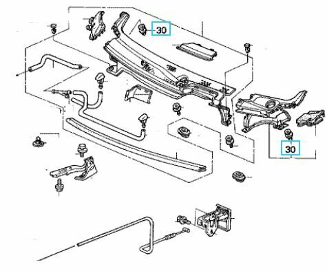 Фиксатор, верх обтекателя (Оригинал)