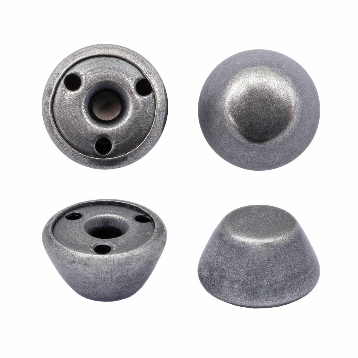 53484 Хольнитен джинсовый d-11мм 'Конус' цв. металл (без гвоздя), темное серебро BIG