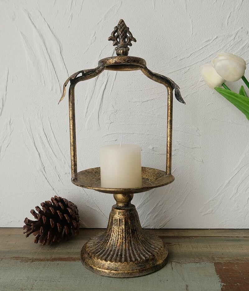 Подсвечник для свечей канделябр декоративный железистый, на ножках/Декор и интерьер для комнаты, для дома-BF