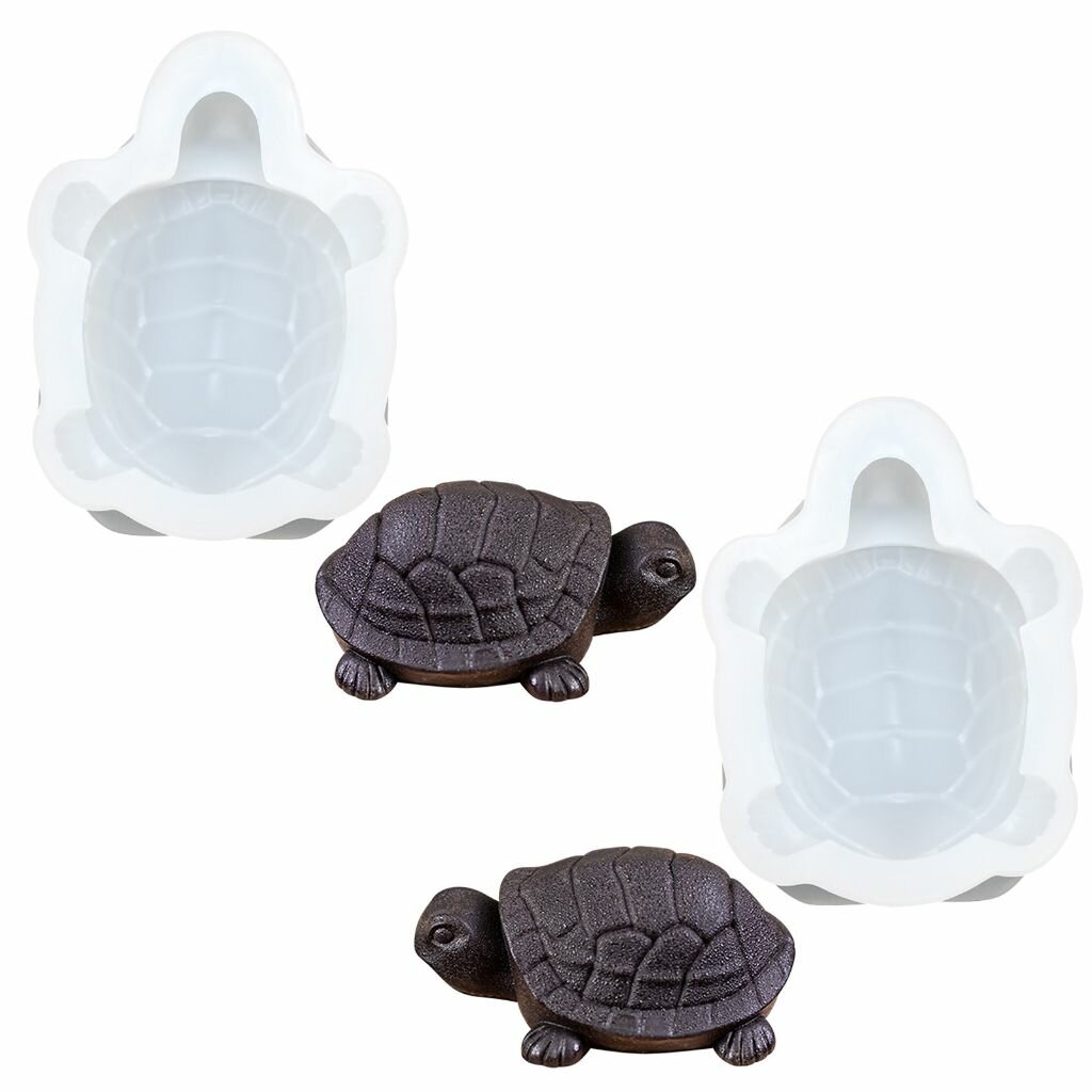 Набор для выпечки,2 силиконовые формы для желе из черепахового желе "черепаха"