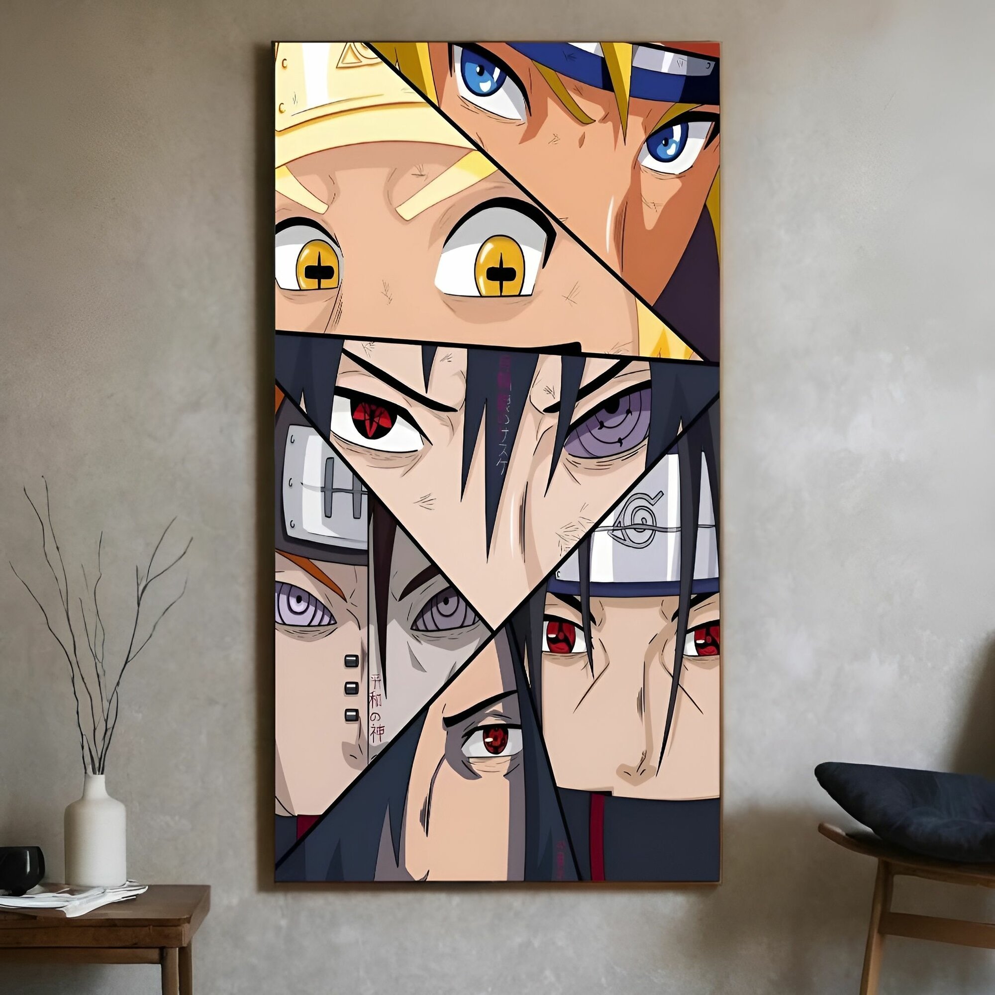 Картина на металле (аниме) Наруто Глаза