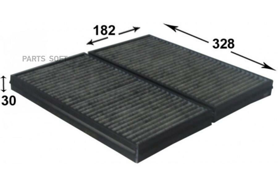 AC32130CSET AZUMI Фильтр салона Bmw520d E60/E61 (2005-2010)/520i E60/E61 (2003-2010)/523i E60/E61 (2004-2010)/525d E60/E61 (2004-2010)/525i E60/E61/E60 (MUE) (2003-2010)