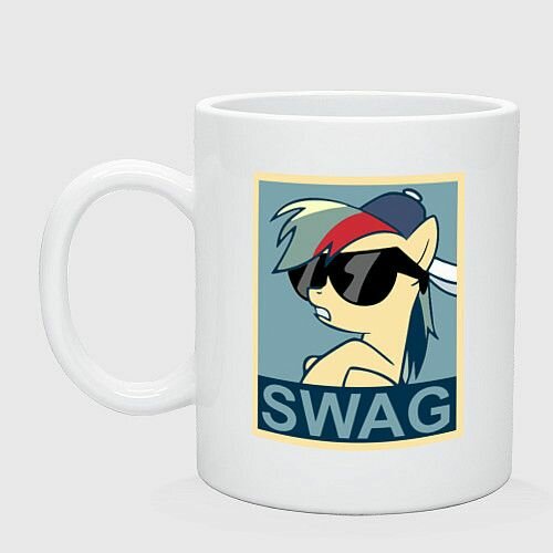 Rainbow Dash swag Керамическая кружка