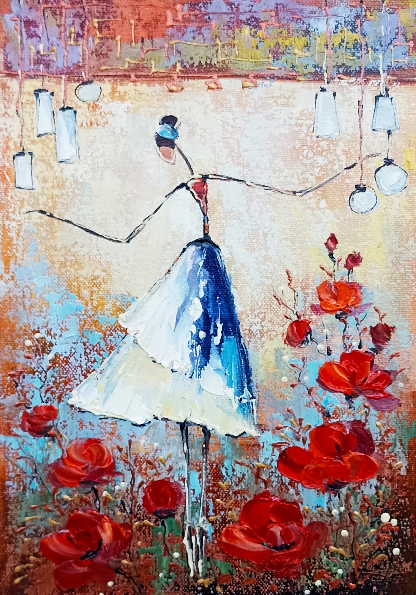 Картина маслом на холсте. 100% ручная работа, 100% живопись от Художественной мастерской Грëзы. Картина из серии "Люди". Танцующие балерины. Картина фактурная, выпуклая. Размер картины 20х30 см.