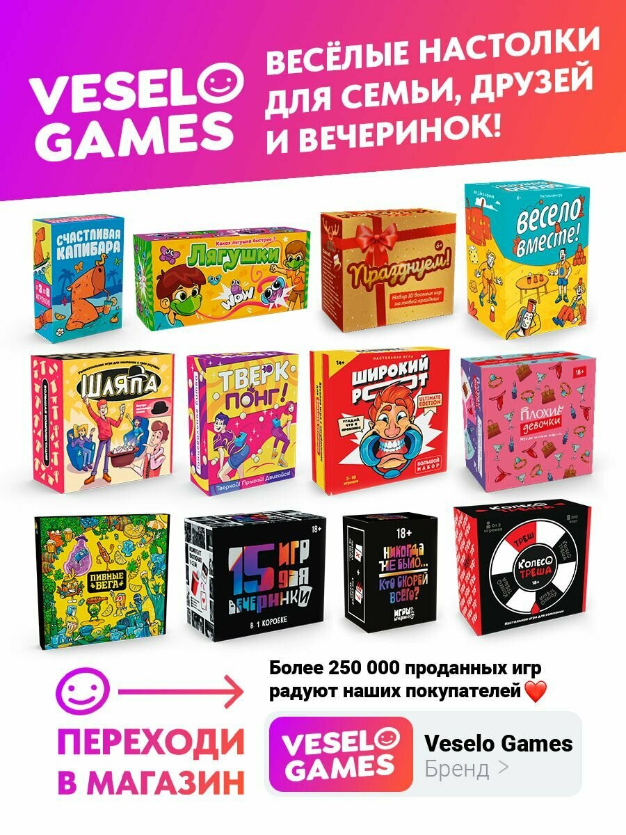 Настольная алкогольная игра Пивные бега 18+ для взрослых компаний