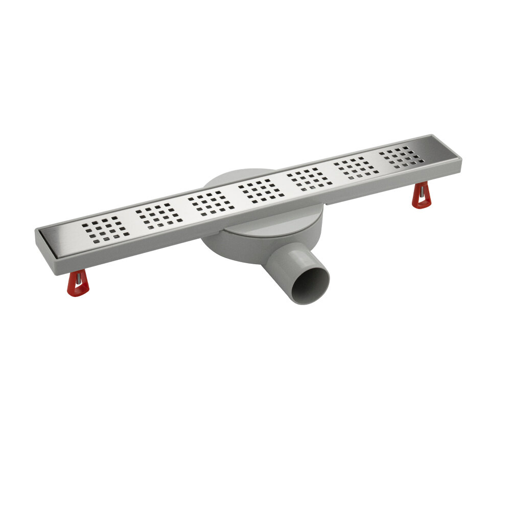 Трап для душа, МАК, ABS-пластиковый, линейный с гидрозатвором, сатиновый, 500 мм х 65 мм