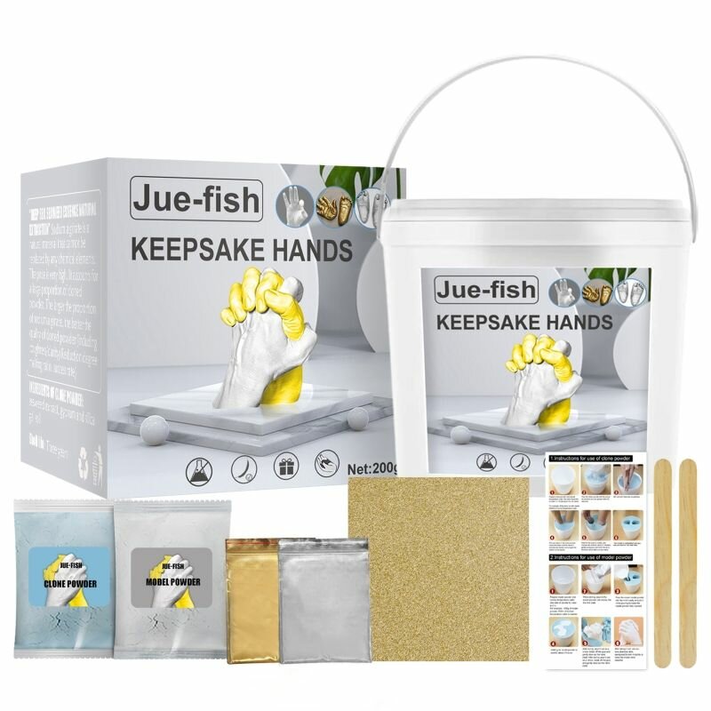 Наборы для создания слепков рук для домашнего творчества, дней рождения, свадеб, детских праздников