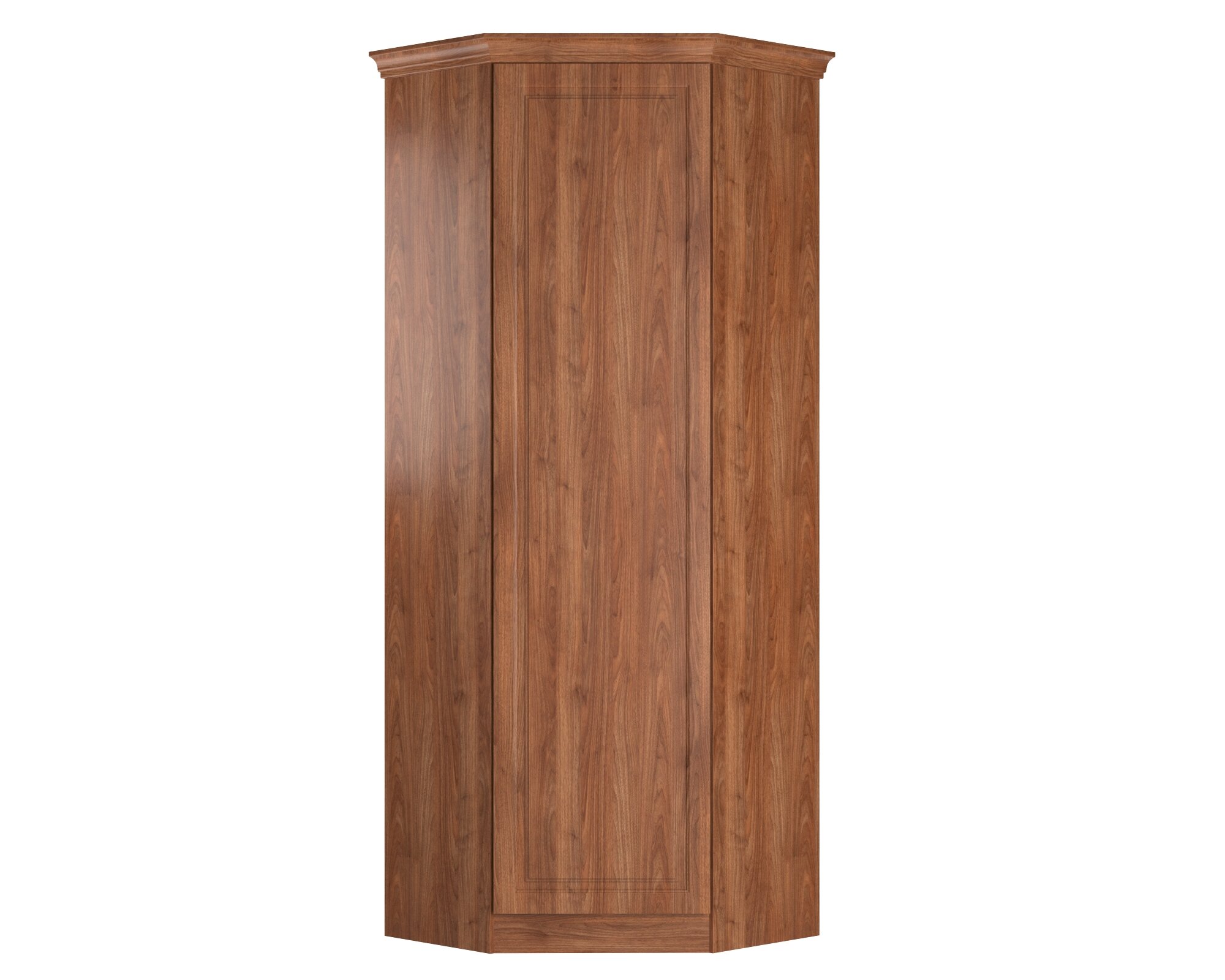 Шкаф угловой для одежды Мебель на Руси "Классика 1" 80/80х220х40 орех экко / орех гварнери