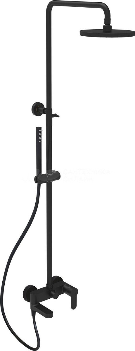 Душевая система Paffoni BLU ZCOL632NO черная матовая