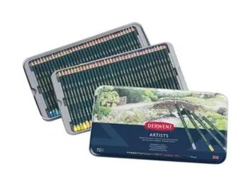 Derwent Набор карандашей, вид карандаша: Масляный, 72 шт.