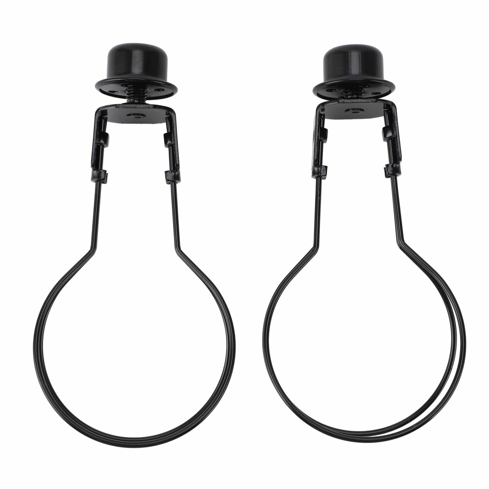 Переходник для крепления лампы накаливания, металлический переходник для лампы накаливания, черный, 2 упаковки.