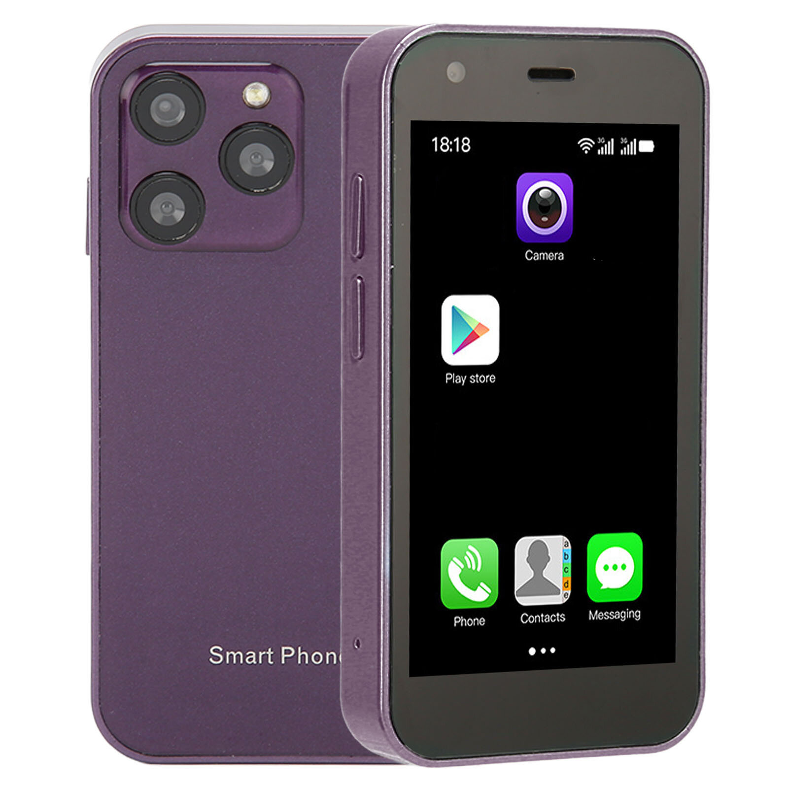 SOYES XS15 Mini 3G смартфон 3in WiFi 2GB 16GB 3D Glass Slim HD камера Dual SIM смартфон фиолетовый